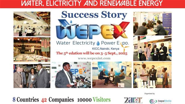 12 دولة تشارك في معرض WEPEX الدولي للكهرباء والمياه والطاقة المتجددة بكينيا