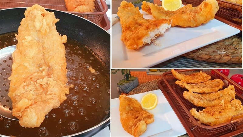 طريقة عمل السمك الفيليه المقلي، لذيذ ومقرمش